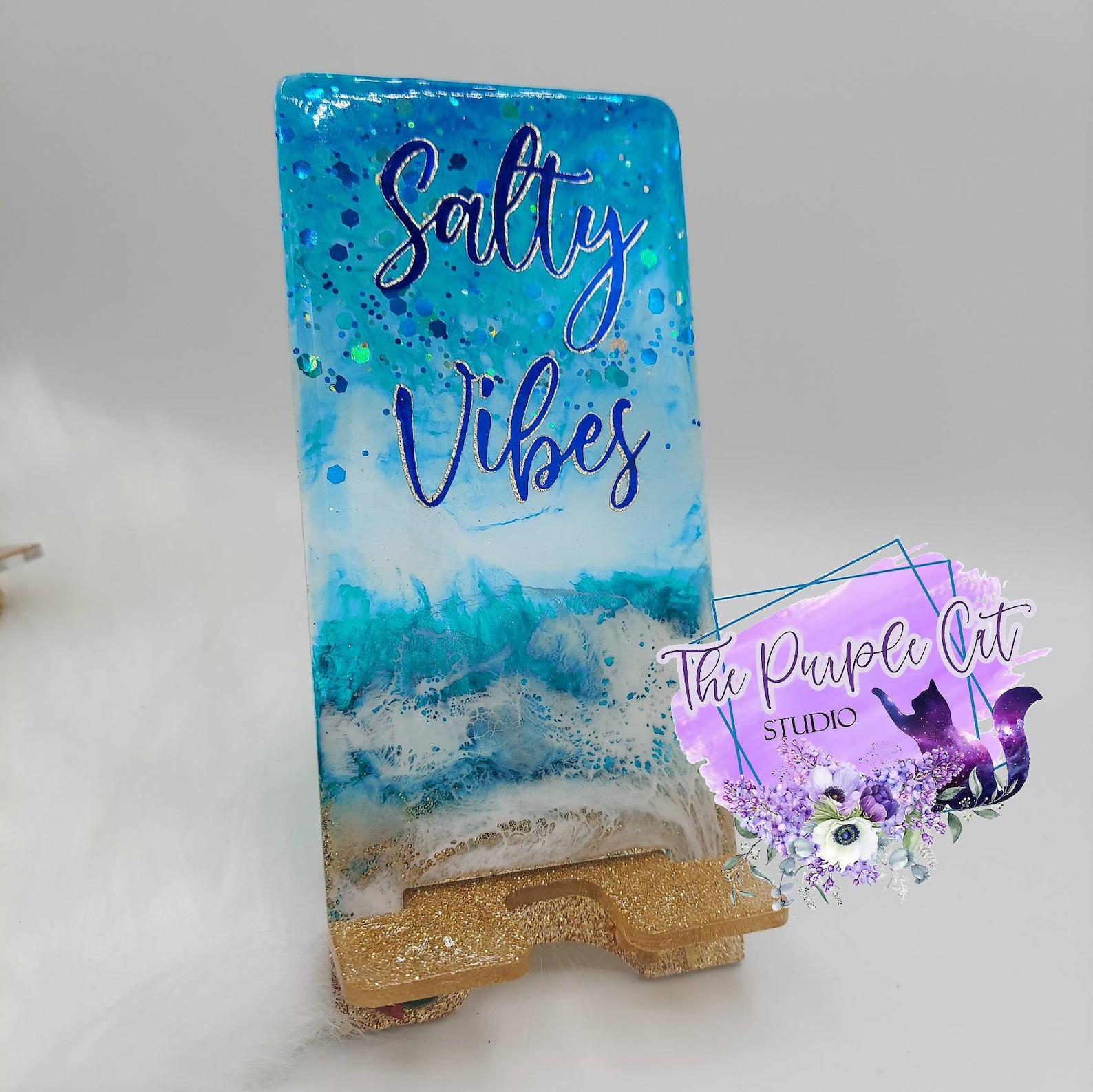 Beach Ocean Lake With Water Bubbles/spray Acrylic and Resin Sturdy ...
