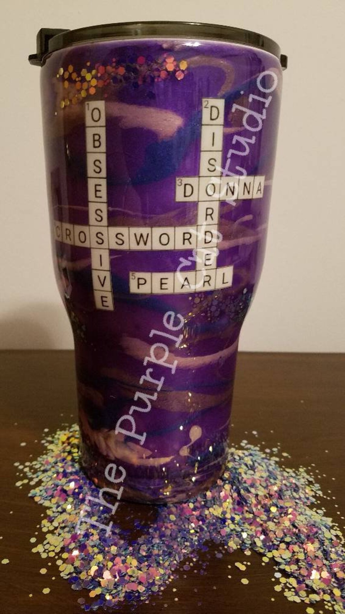 Crossword Scrabble Puzzle OCD Epoxy / Stainless Steel Double - Etsy