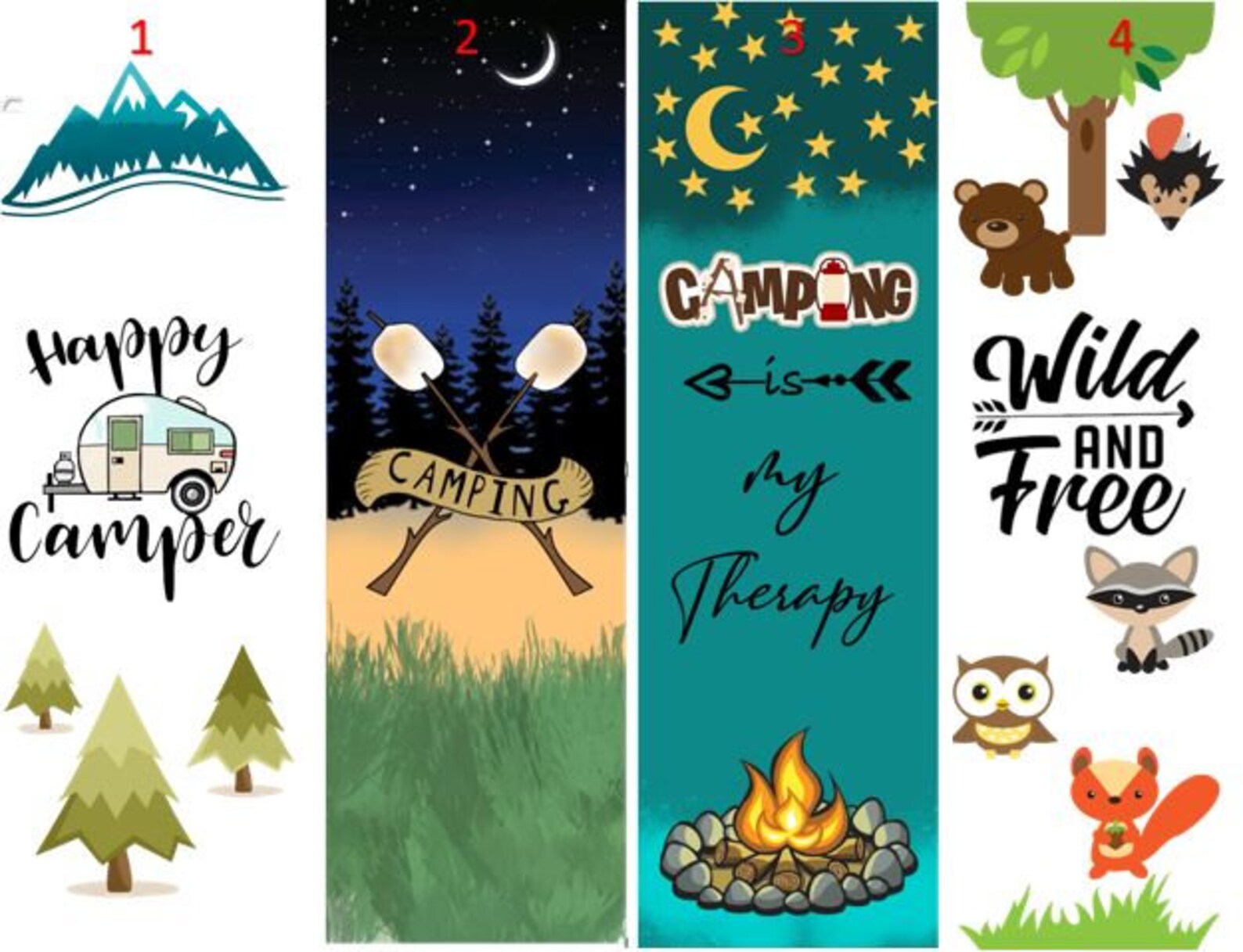 Happy Camper Camping Themed Refillable Gel Pen in Gift Box - Etsy