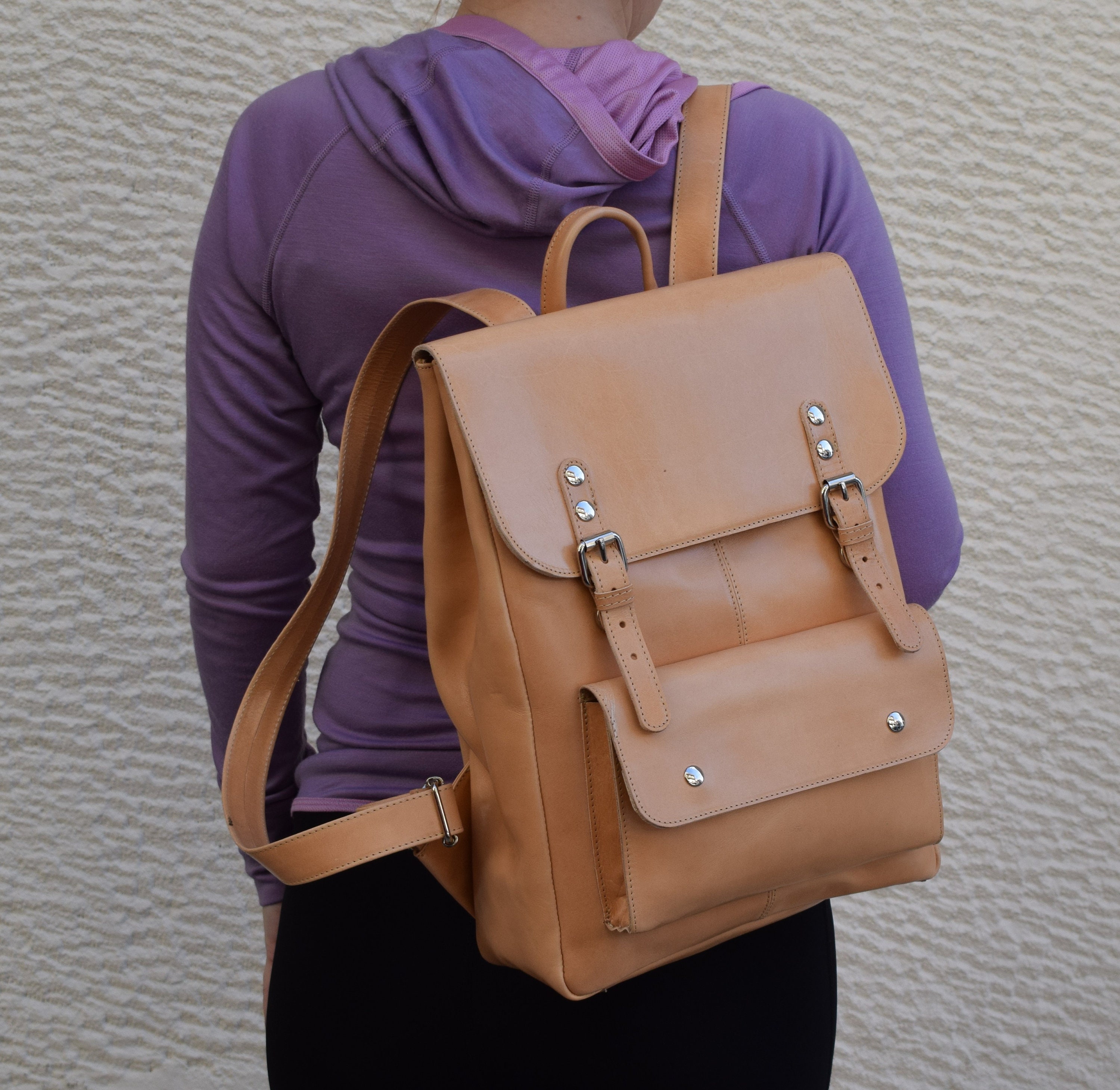 Leather Backpack,large Backpack,handmade Backpack,college Bag,leather ...
