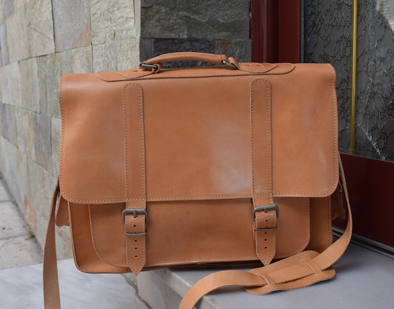 Leather Messenger bagLeather business bagMessenger bagLarge | Etsy