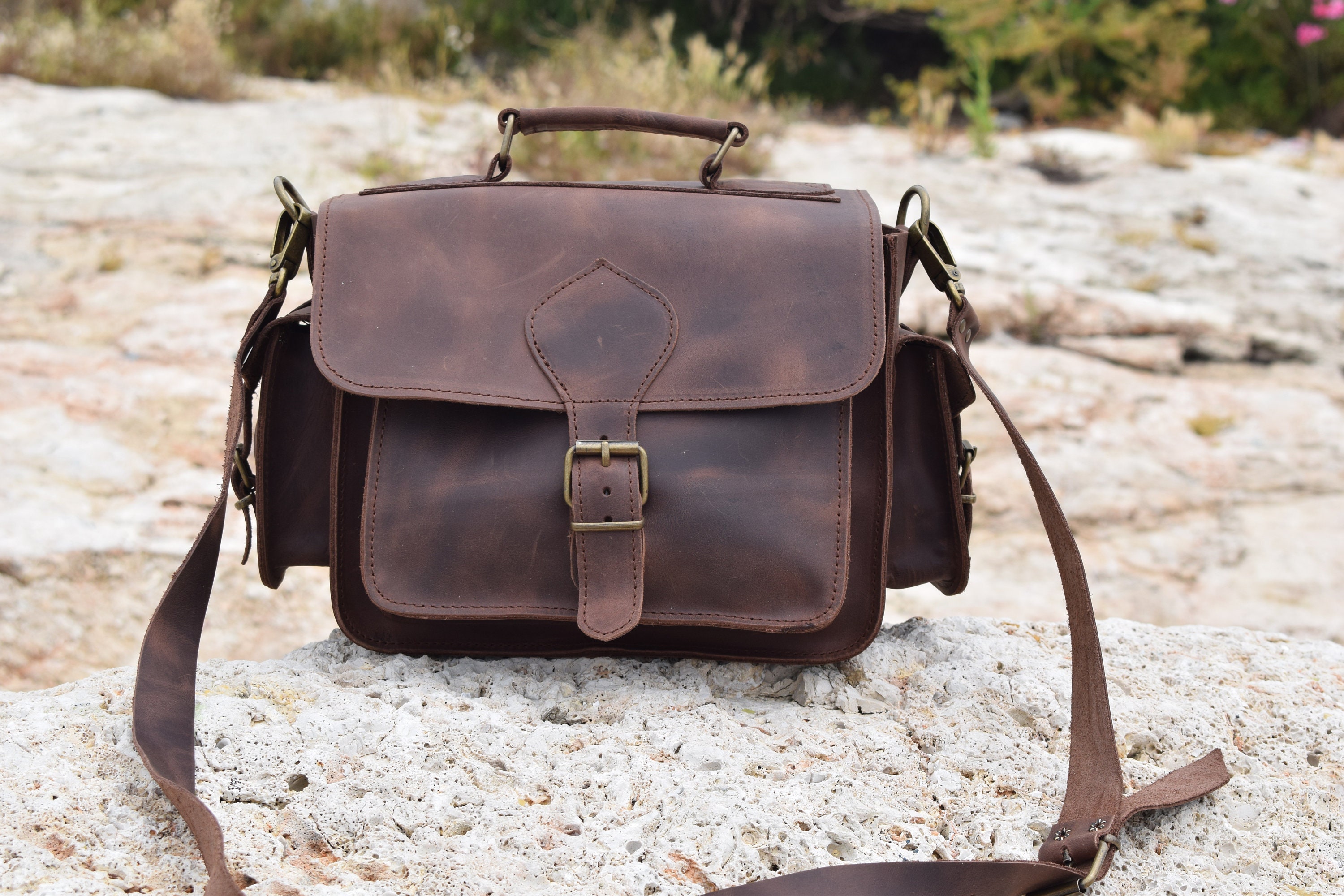Leather Camera Bag,camera Bag,dslr Camera Bag,mens Leather Bag,leather ...