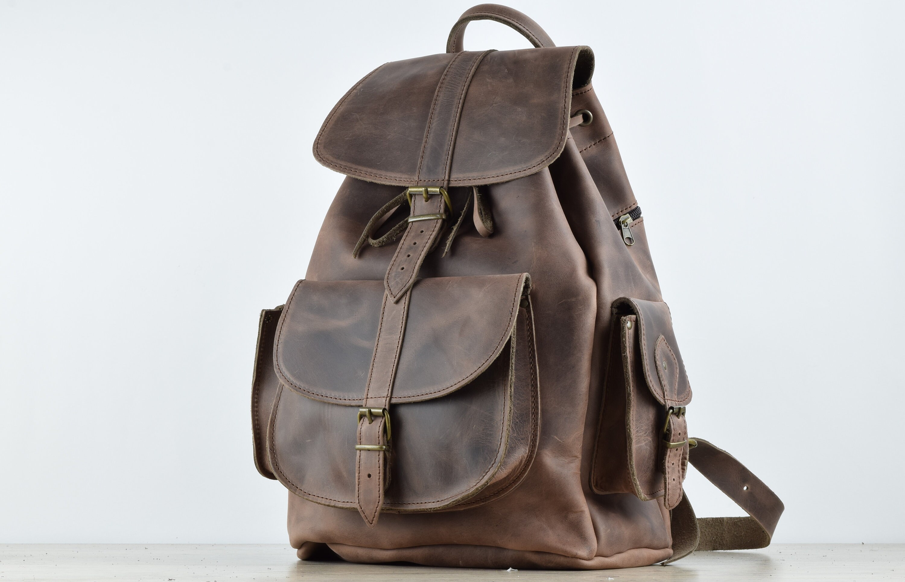 Extra Large Backpackleather Backpackhandmade - Etsy
