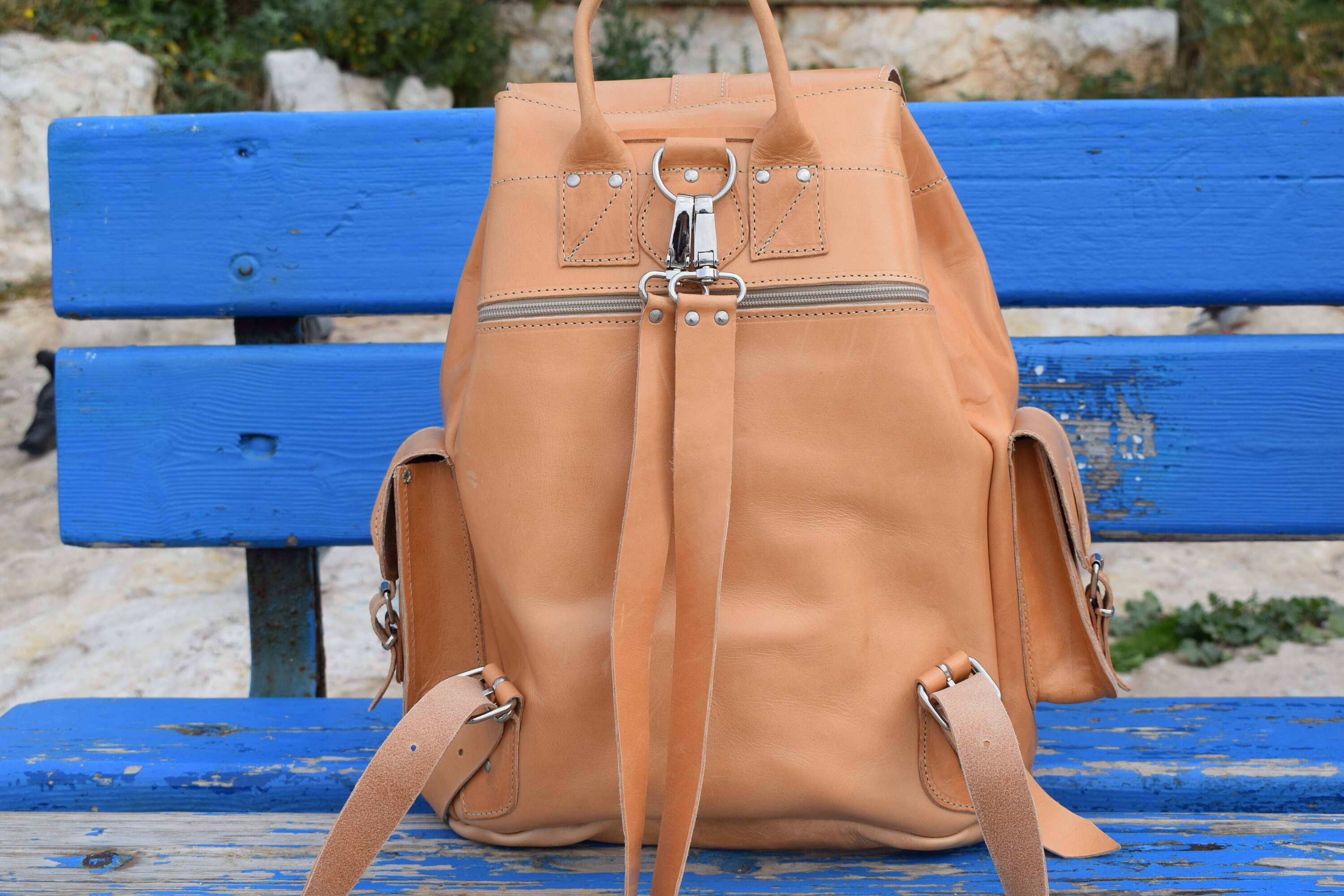 Leather Extra Large Backpack,natural Leather Backpack,urban Backpack ...