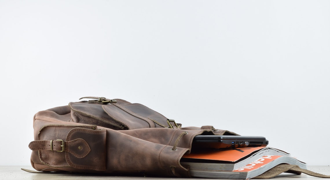 Extra Large Backpackleather Backpackhandmade - Etsy