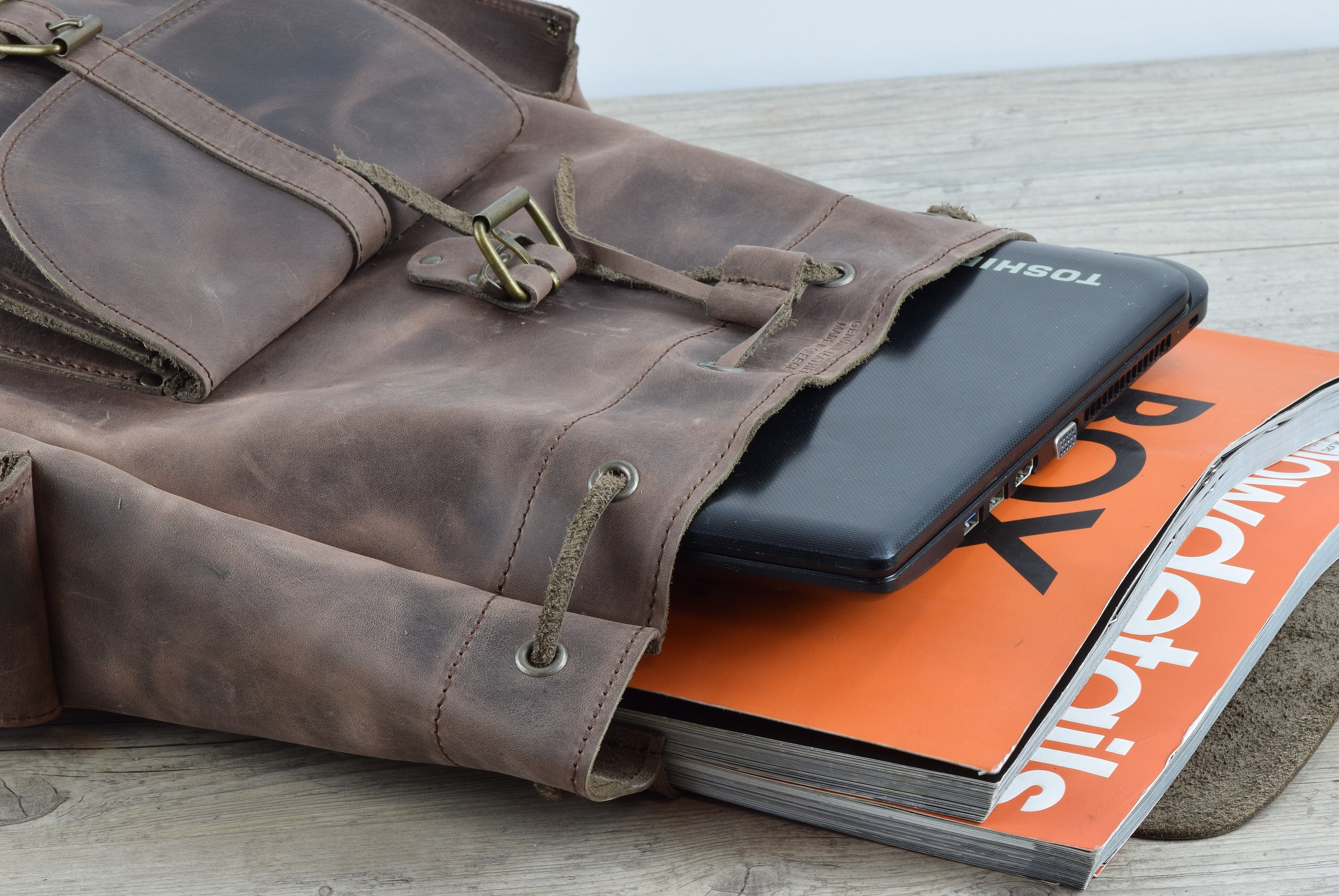 Extra Large Backpackleather Backpackhandmade - Etsy