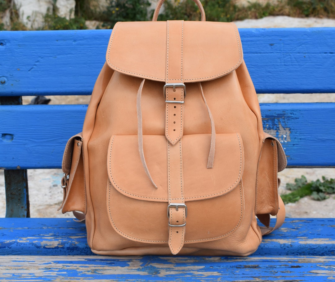 Leather Extra Large Backpack,natural Leather Backpack,urban Backpack ...