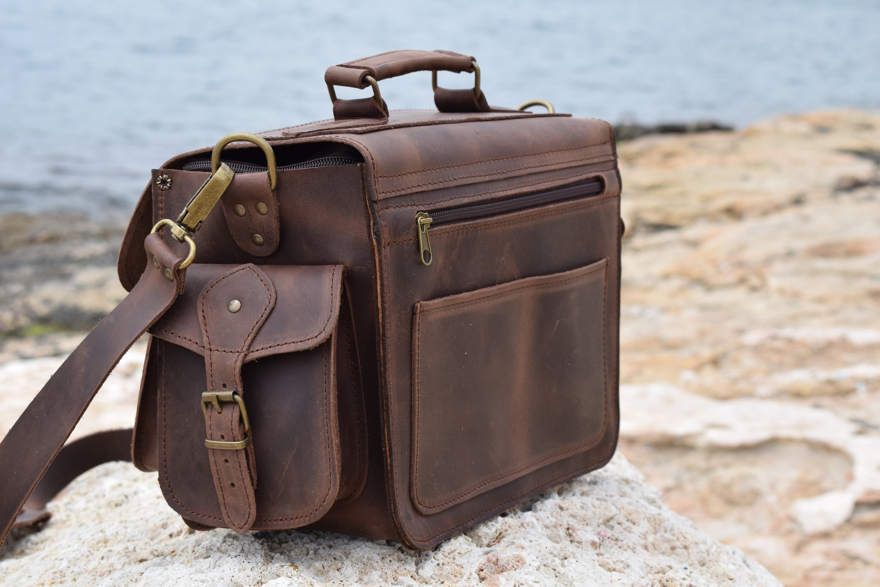 Leather Camera Bag,camera Bag,dslr Camera Bag,mens Leather Bag,leather ...