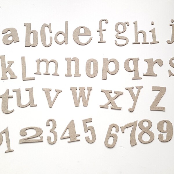 Cardboard Numbers - Etsy