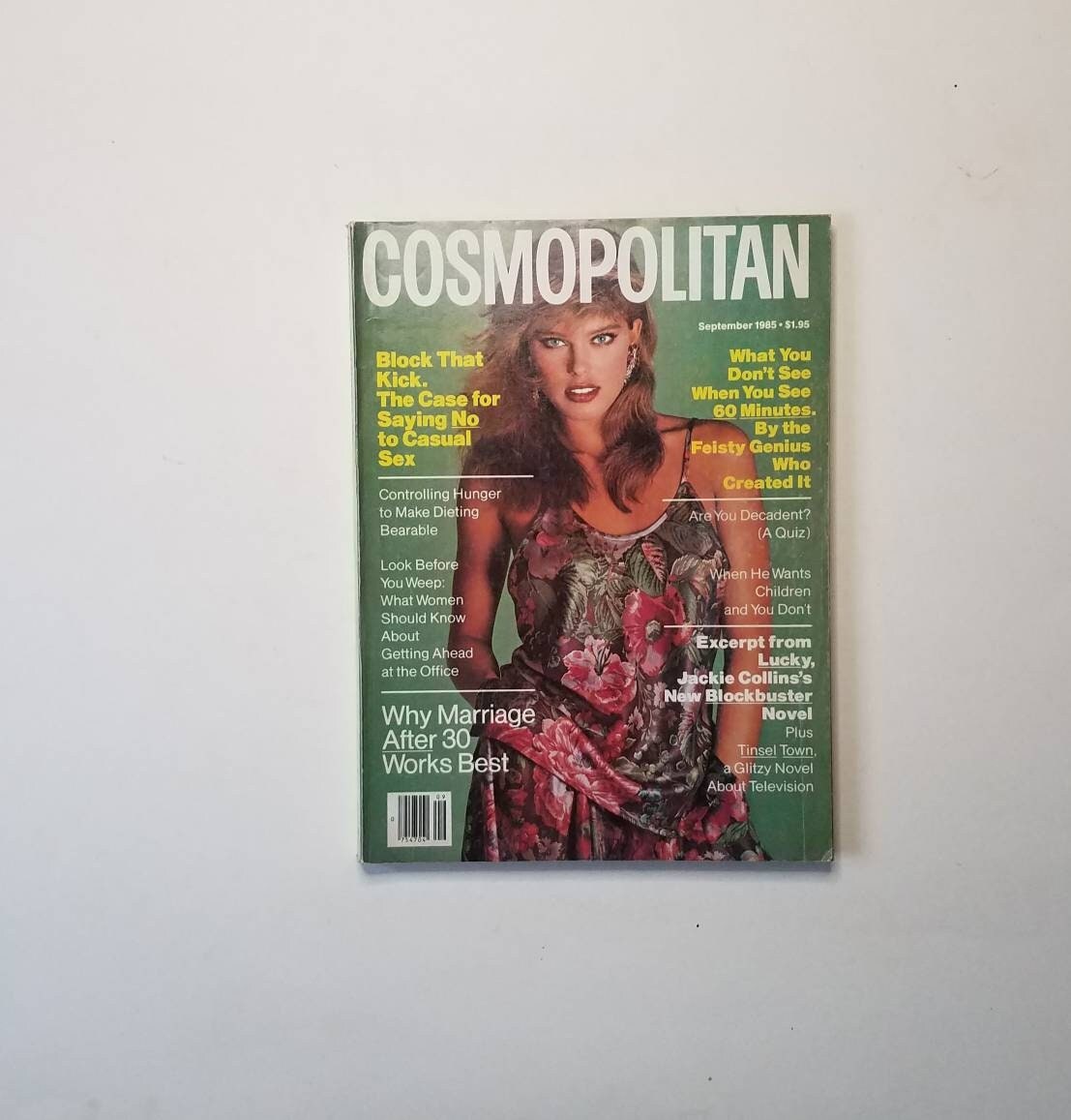 Cosmopolitan/september 1985/sweater Coats/plaid and Paisley/marriage ...