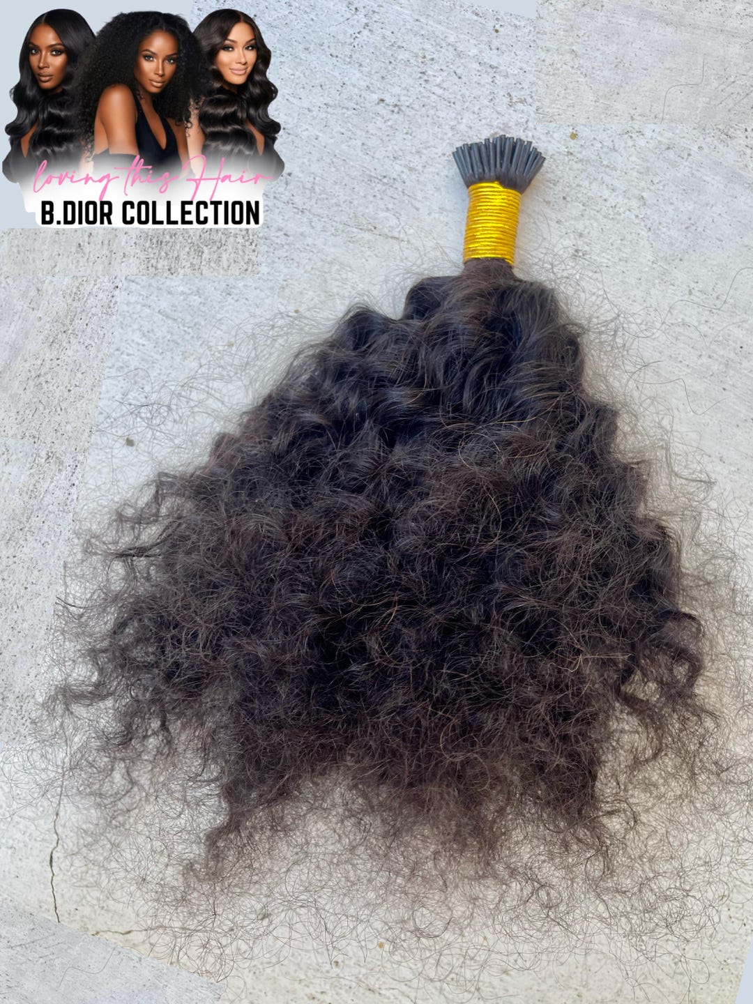 Raw Indian Curly I-tips Hair Extensions - Etsy
