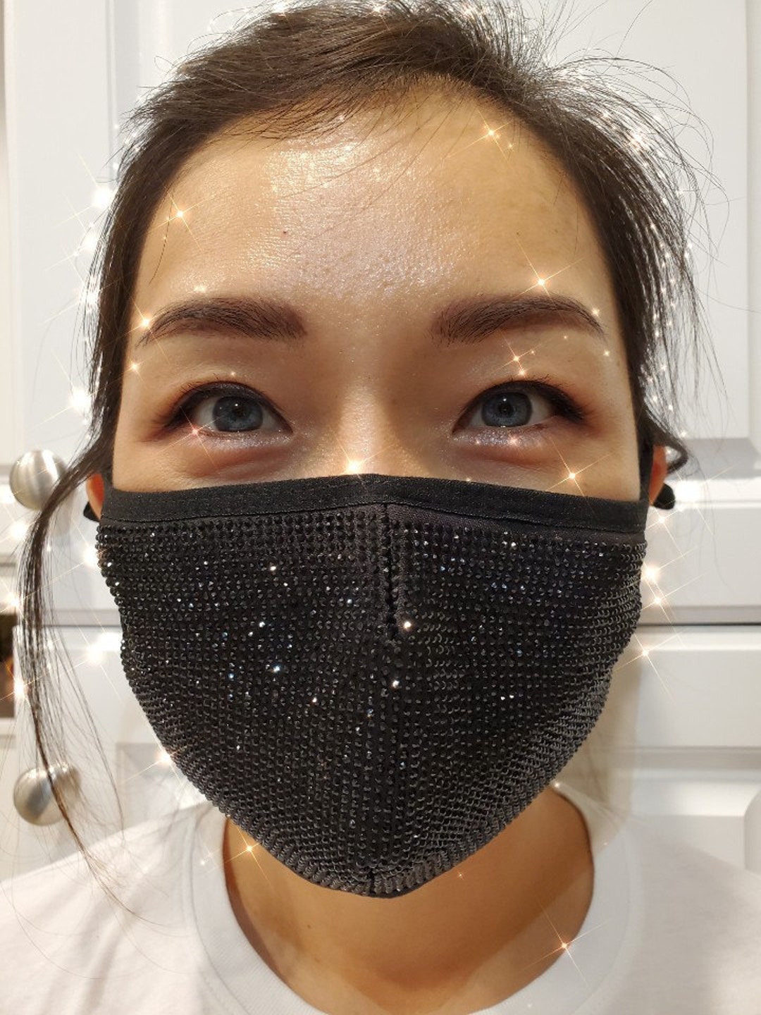 Crystal Dazzled Bling Bling Face Mask. With Filter Pockek - Etsy