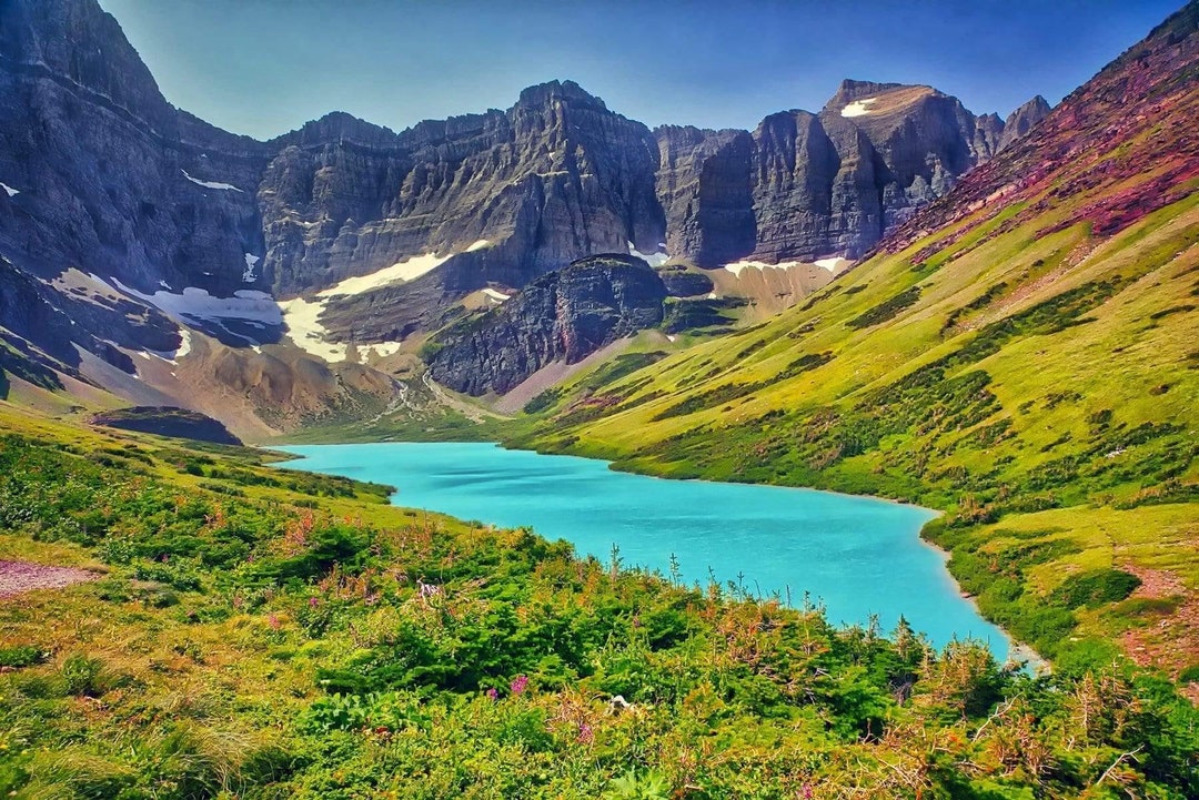 Cracker Lake - Glacier National Park Montana - Etsy