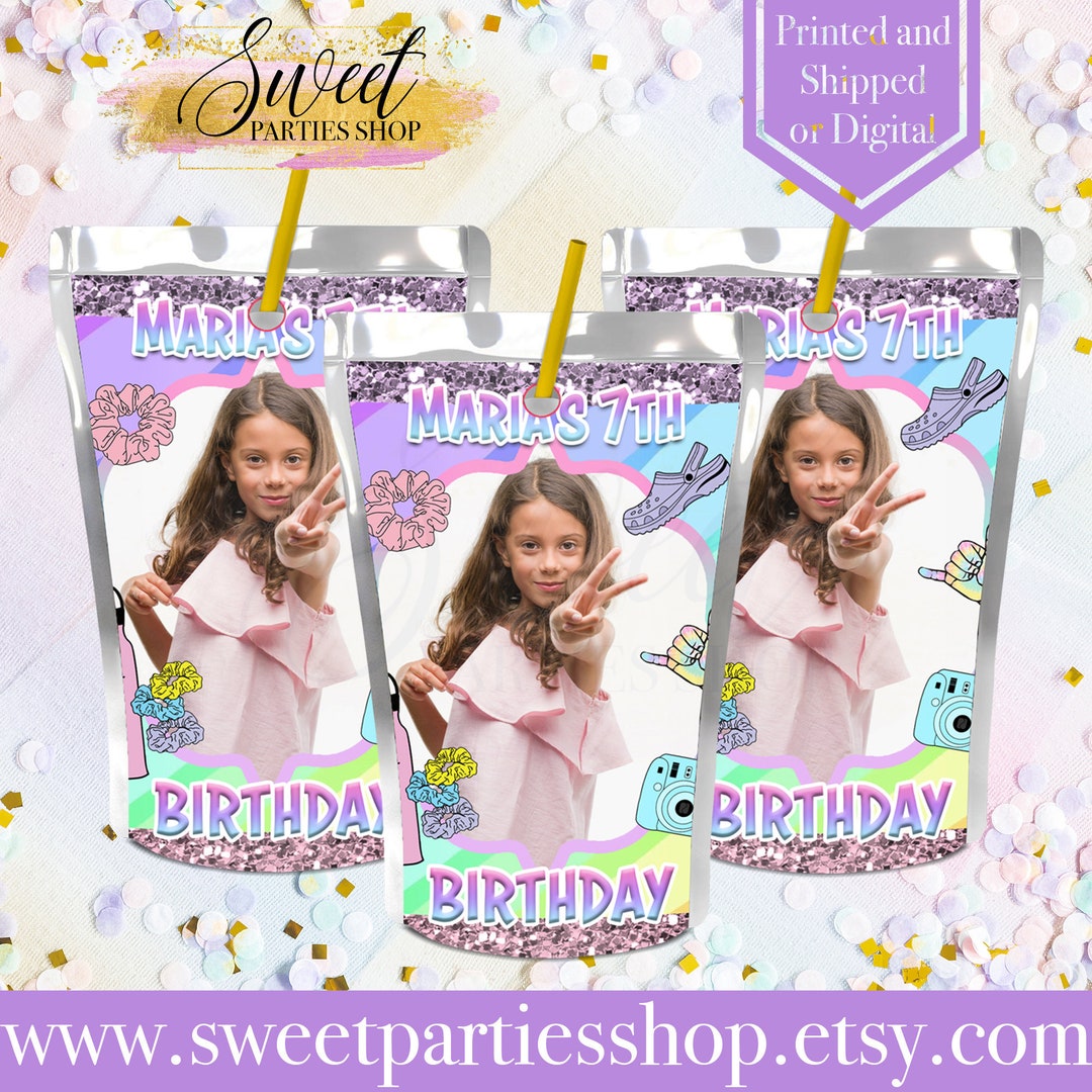 VSCO Girl Juice Pouch Label - VSCO Capri Sun - VSCO Party - Vsco Girl ...