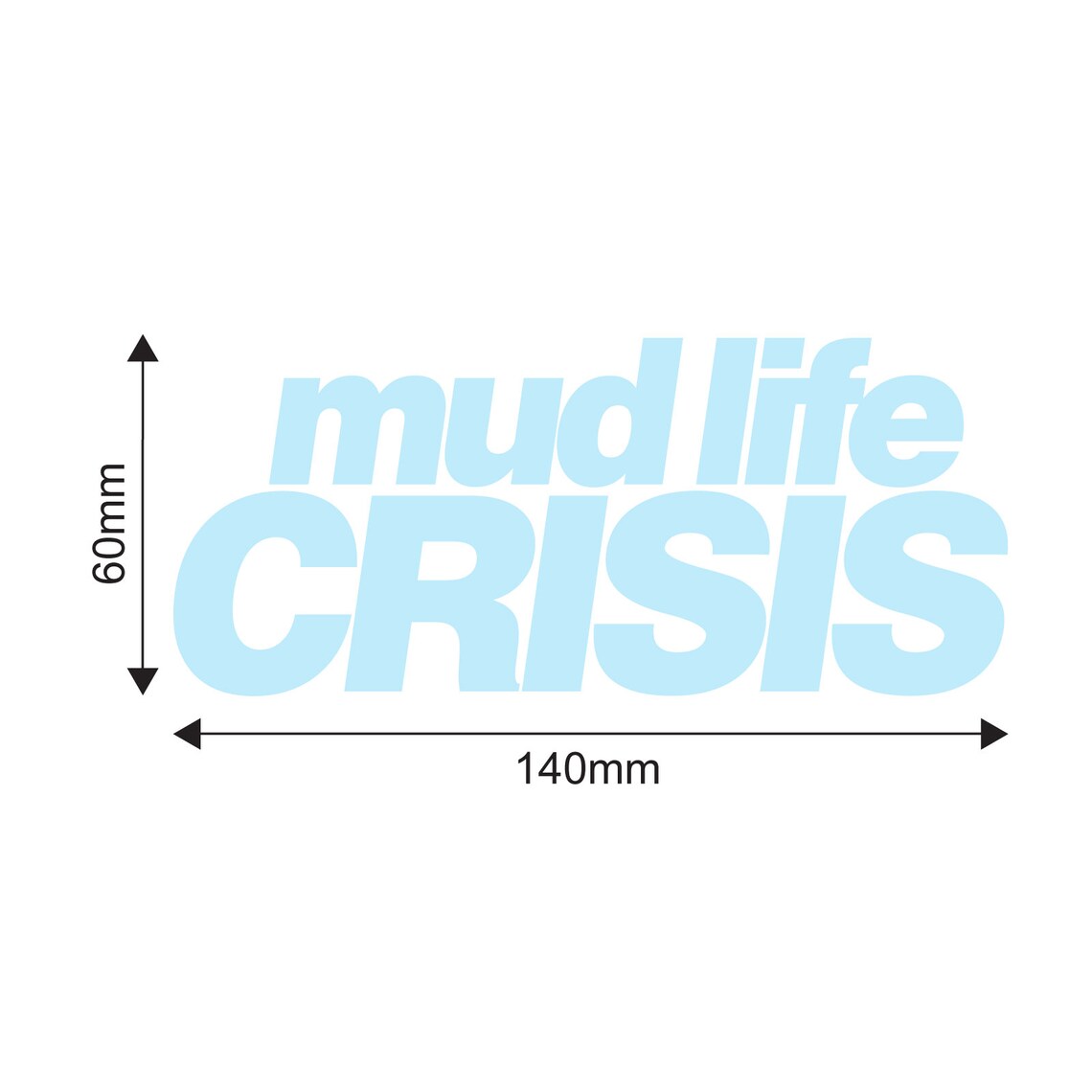 Mud Life Crisis Funny off Road 4x4 Car Sticker - Etsy