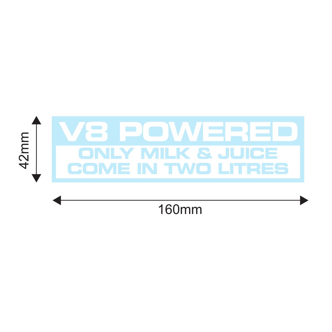 V8 Powered Funny Car Sticker JDM Drift Euro Hot Rod American - Etsy