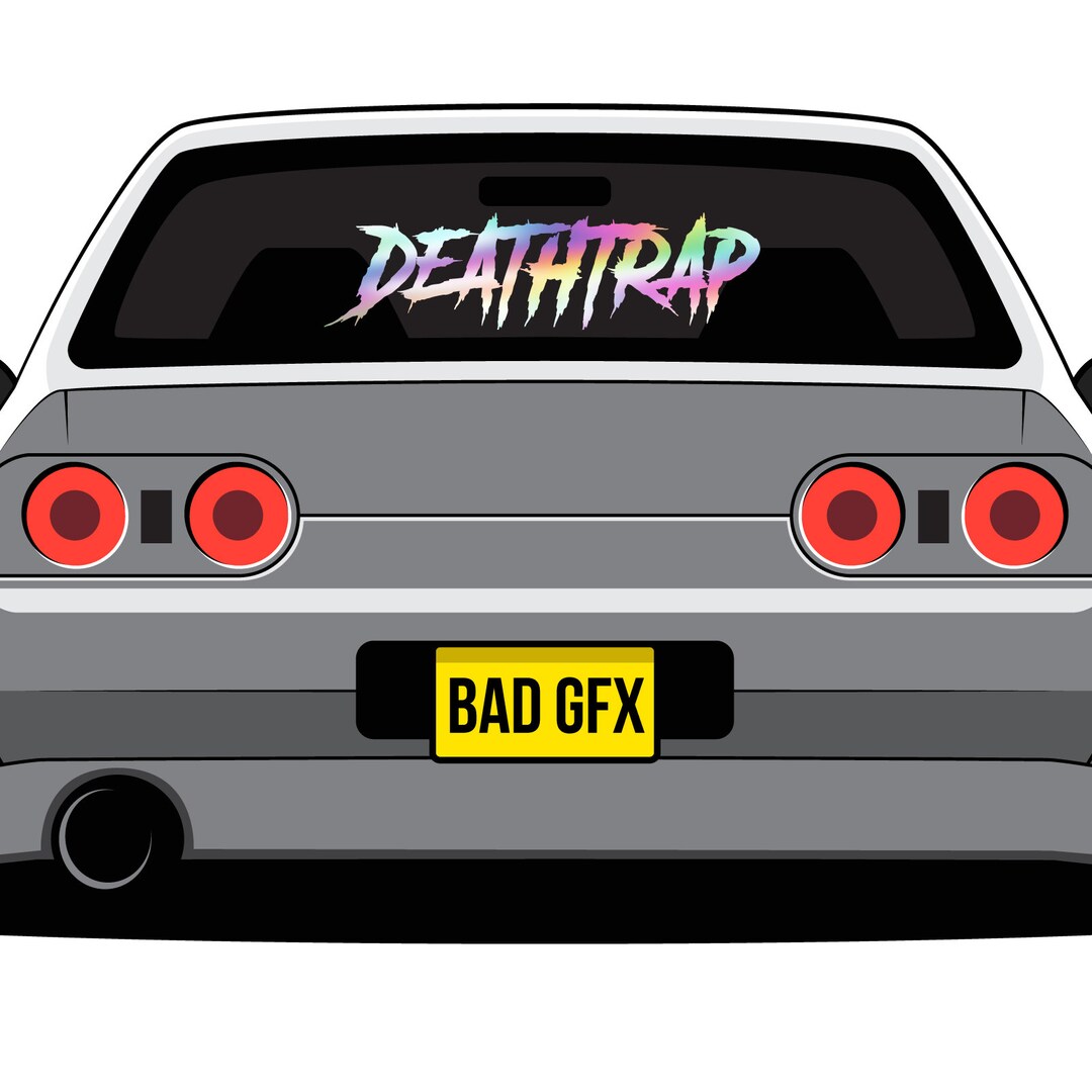 Deathtrap Oil Slick Large Windscreen Visor Sticker - JDM Sticker Decal ...