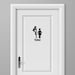 Funny Peeping Toilet Door Sign Sticker Vinyl Decal Restroom Bathroom - Etsy