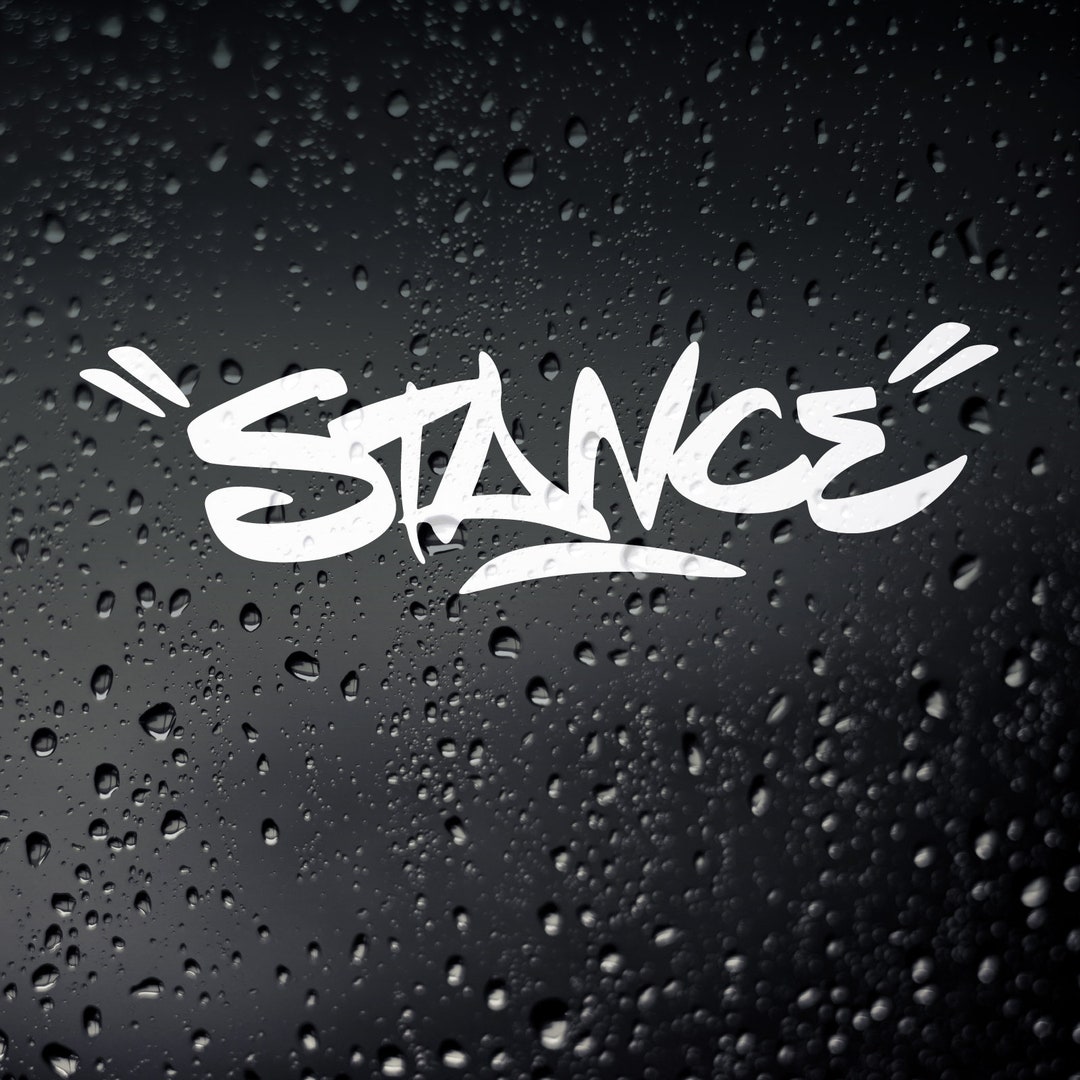 Stance Car Sticker - JDM Euro DUB Laptop Decal Classic Retro Car Hot ...
