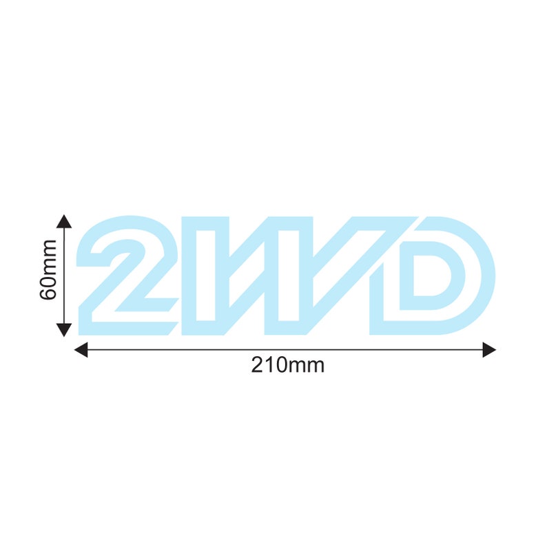 2WD Stickers X 2 Euro DUB Decal Campervan Motorhome off Grid | Etsy