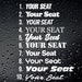 Custom Car Seat Name Vinyl Stickers - Personalised Car Van Campervan ...