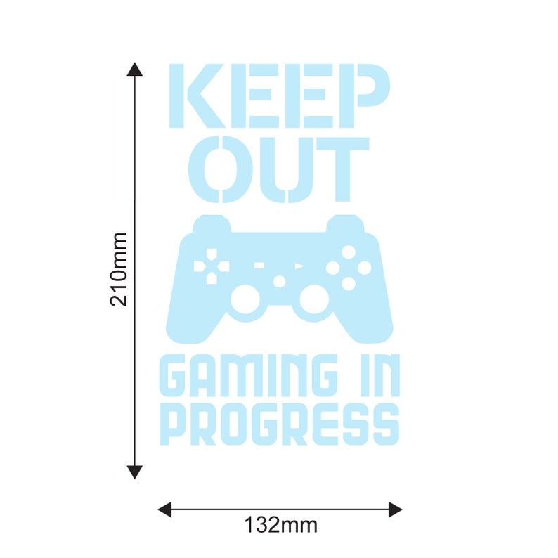 Funny Keep Out Gaming in Progress Door Sign Sticker Vinyl - Etsy