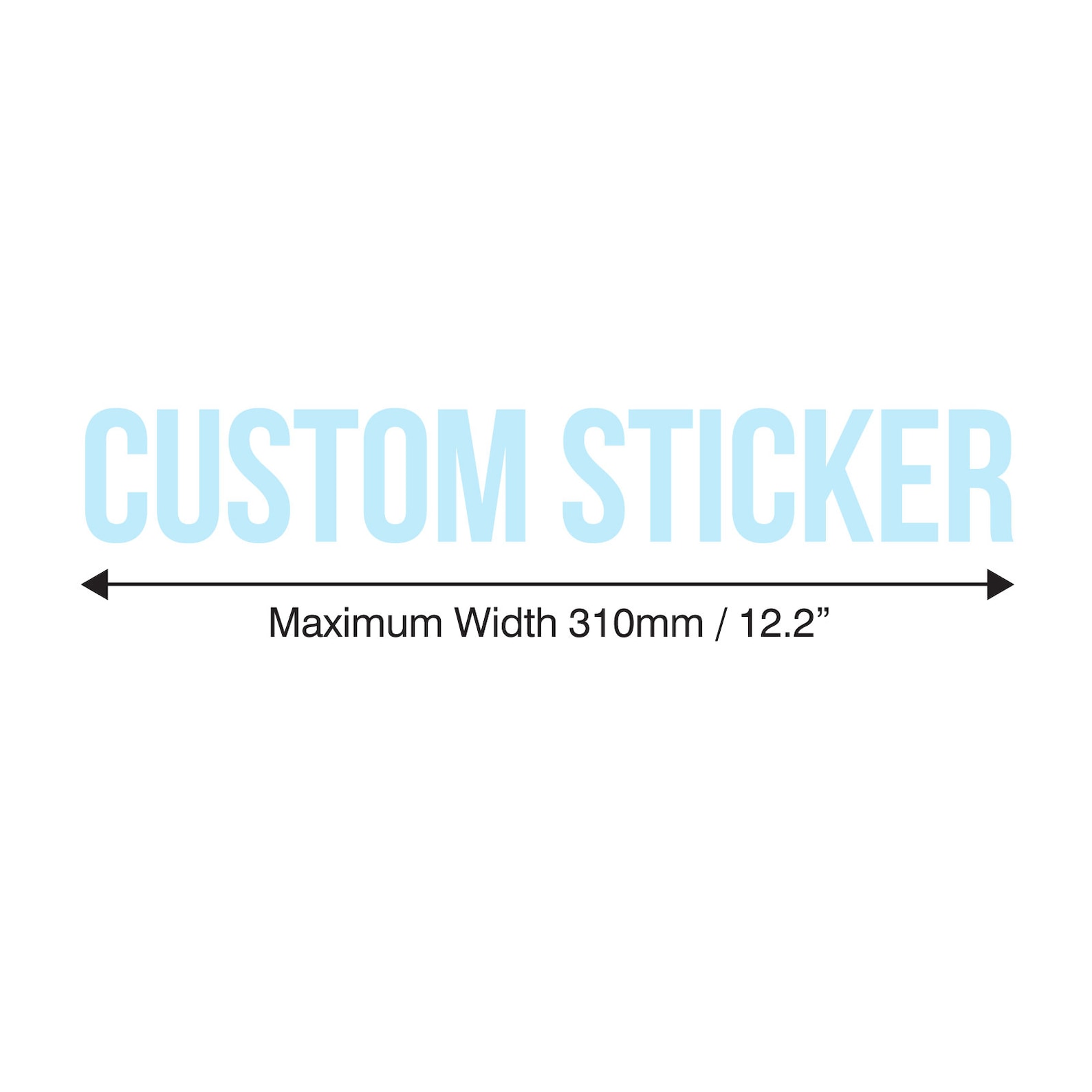 Custom Vinyl Sticker MID SIZE - Personalised Car Van Laptop Campervan ...