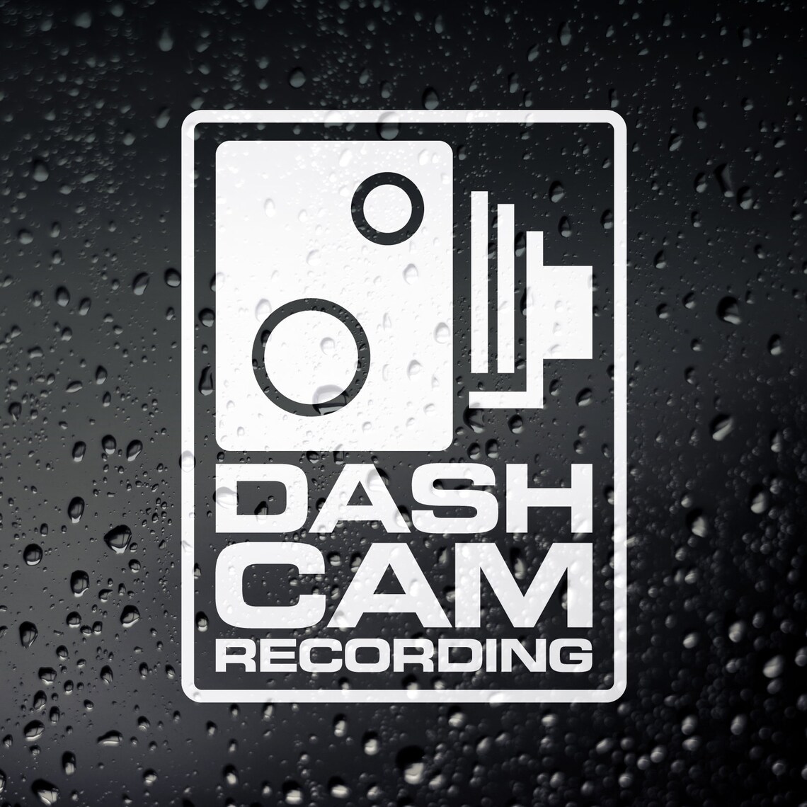 Dash Cam Recording Funny Car Sticker Decal Bumper Window | Etsy