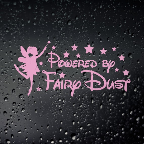 Powered by Fairy Dust Funny Car Sticker Decal Princess Girl - Etsy