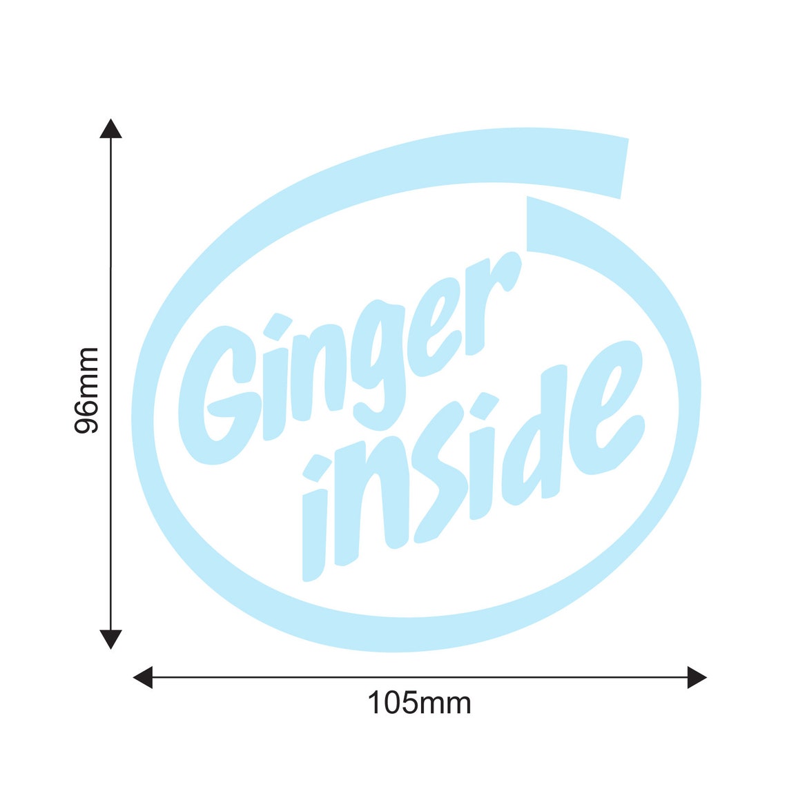 Ginger Inside Funny Car Window Sticker JDM Jap Campervan off | Etsy