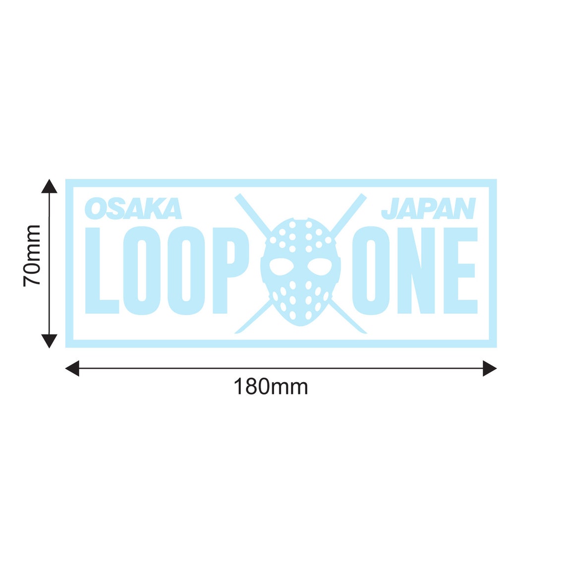Loop One Kanjo Oil Slick Chrome Car JDM Sticker Osaka Tuner - Etsy UK