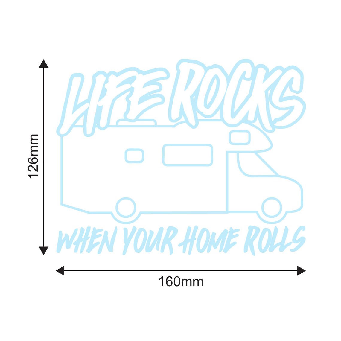 Life Rocks When Your Home Rolls Motorhome Sticker Campervan - Etsy