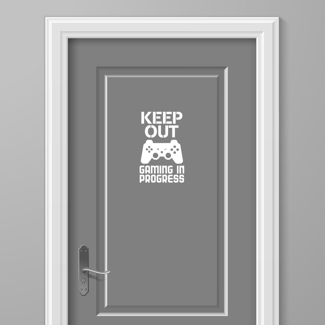 Funny Keep Out Gaming in Progress Door Sign Sticker Vinyl - Etsy