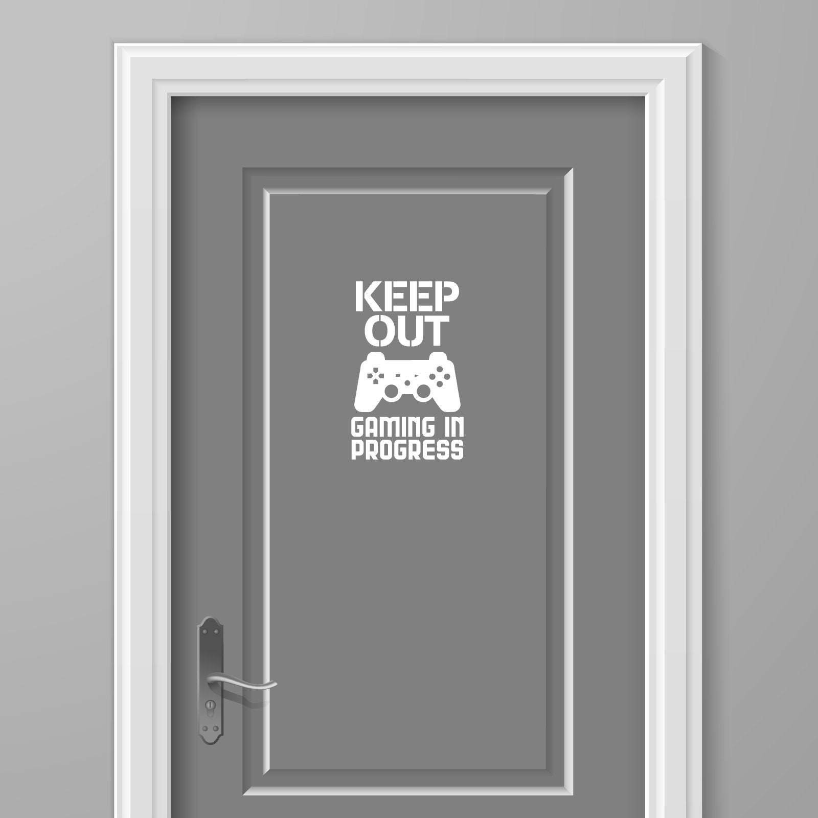 Funny Keep Out Gaming In Progress Door Sign Sticker Vinyl | Etsy
