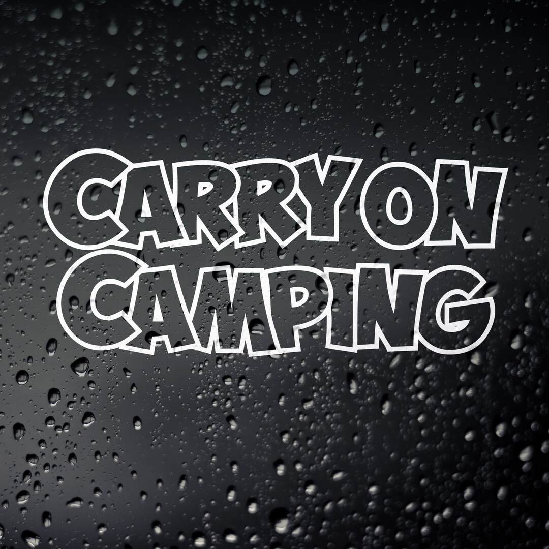Carry on Camping Funny Campervan Sticker - Motorhome RV Caravan Self ...