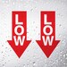 Low Arrows JDM Car Sticker X 2 Lowered Car Euro DUB Drift Tuner TOW ...