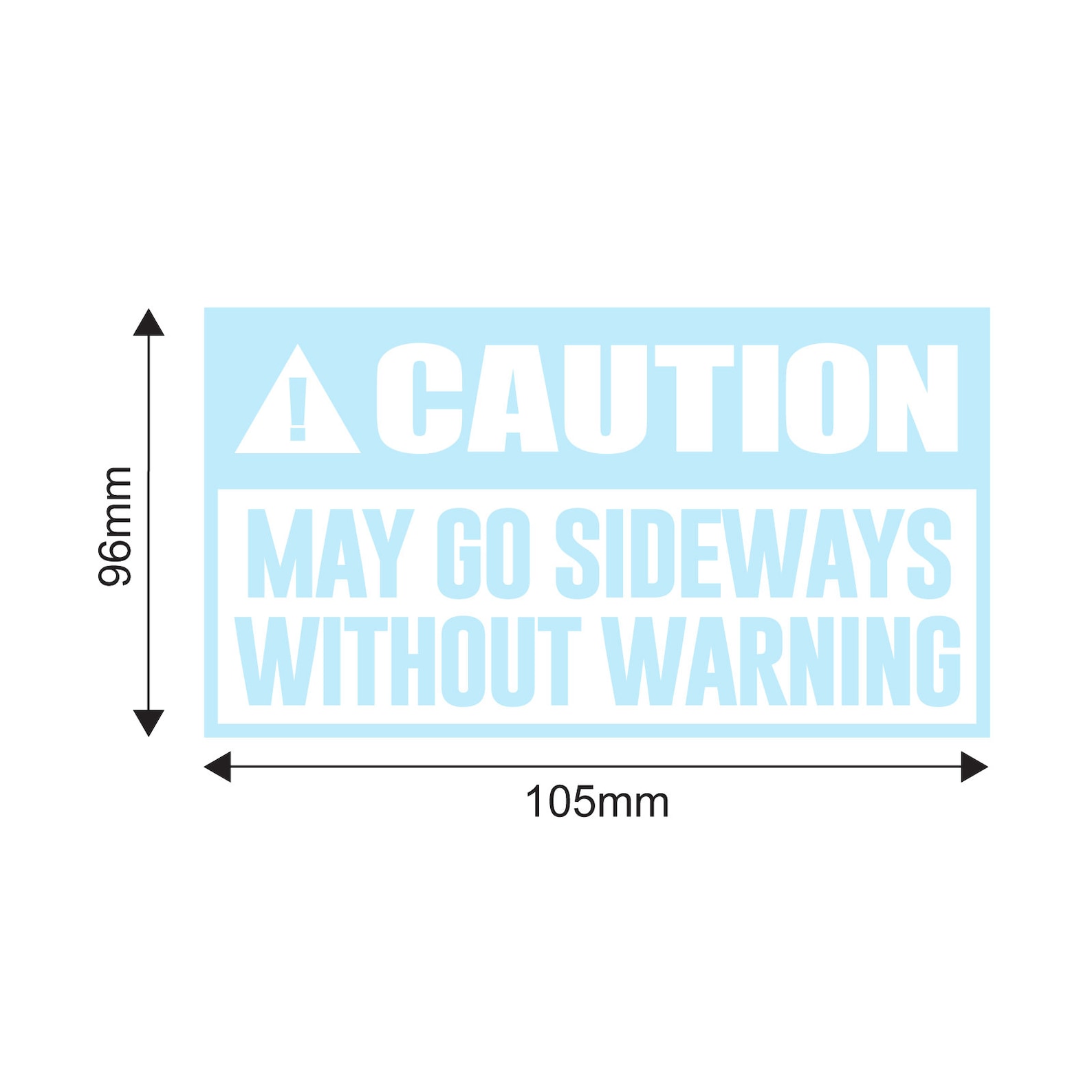 Caution May Go Sideways Funny Car Sticker JDM Sticker RWD - Etsy