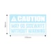 Caution May Go Sideways Funny Car Sticker JDM Sticker RWD Drift Classic ...