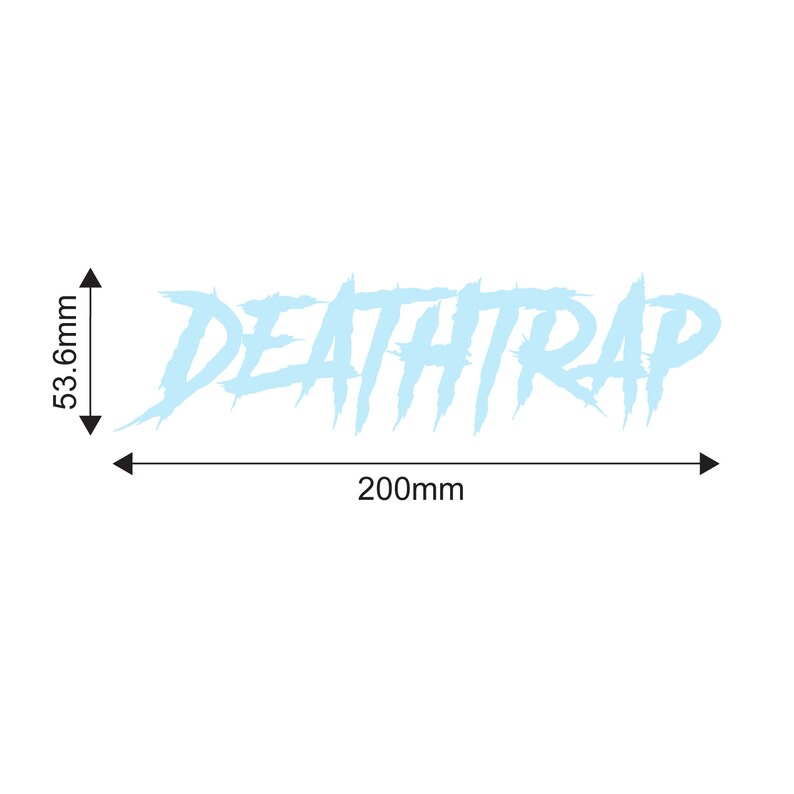 Deathtrap Funny Car Sticker JDM Sticker Euro DUB off Road - Etsy