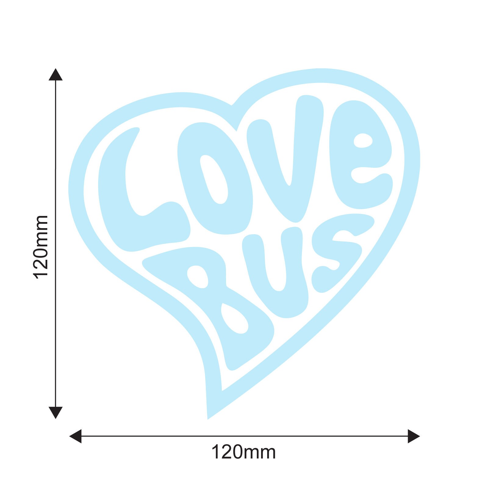 Love Bus Sticker Camper Van Self Build Vanlife - Etsy UK
