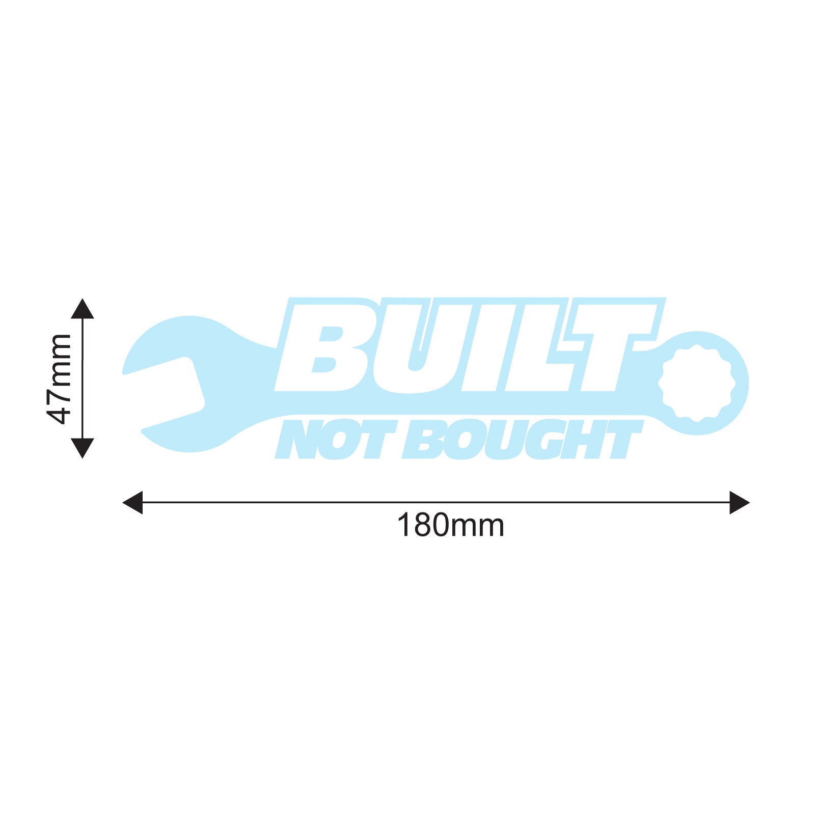 Built Not Bought Car Sticker: Funny JDM Tuner Decal - Etsy