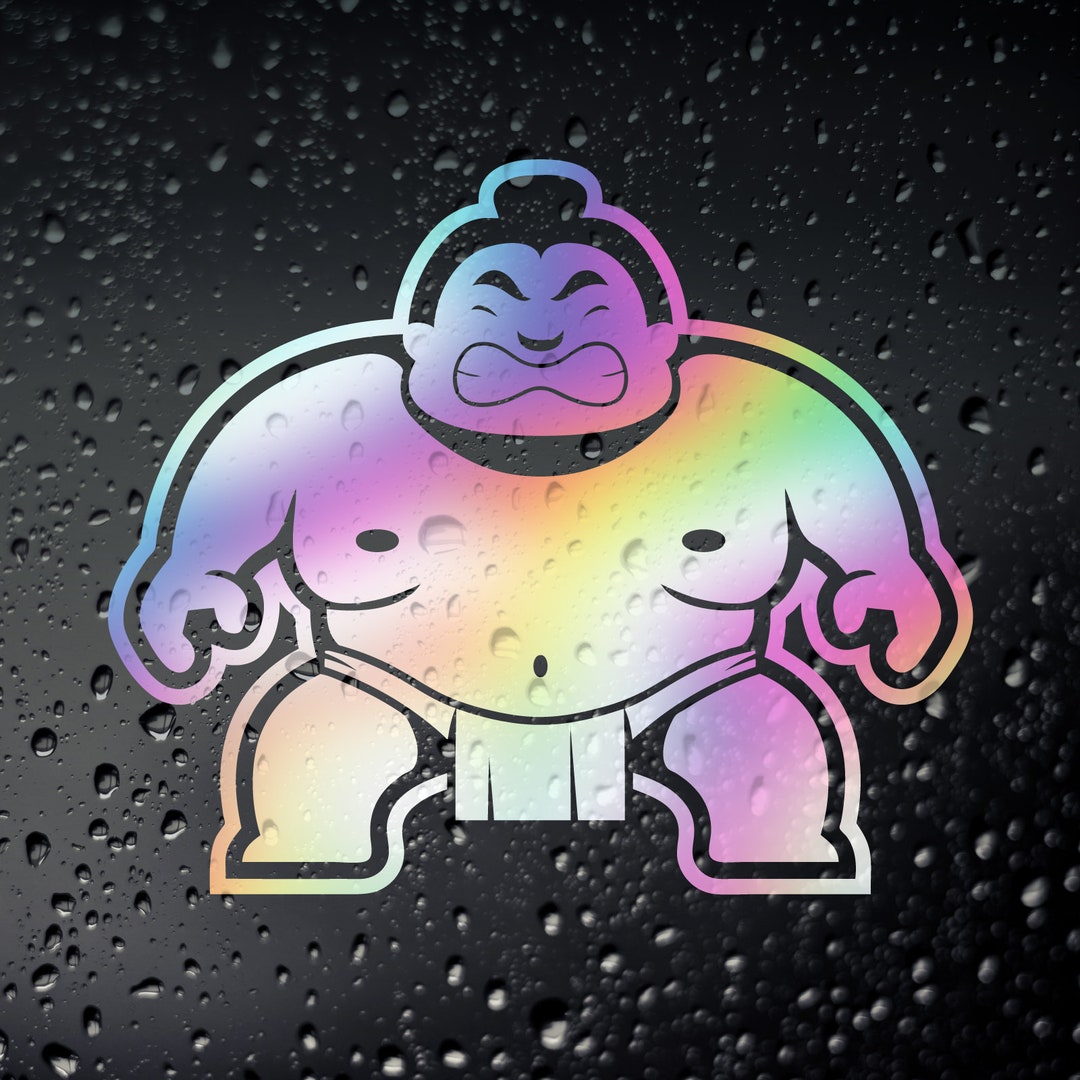 Sumo Oil Slick Chrome JDM Sticker - Drift Tengoku Japanese Car - Etsy