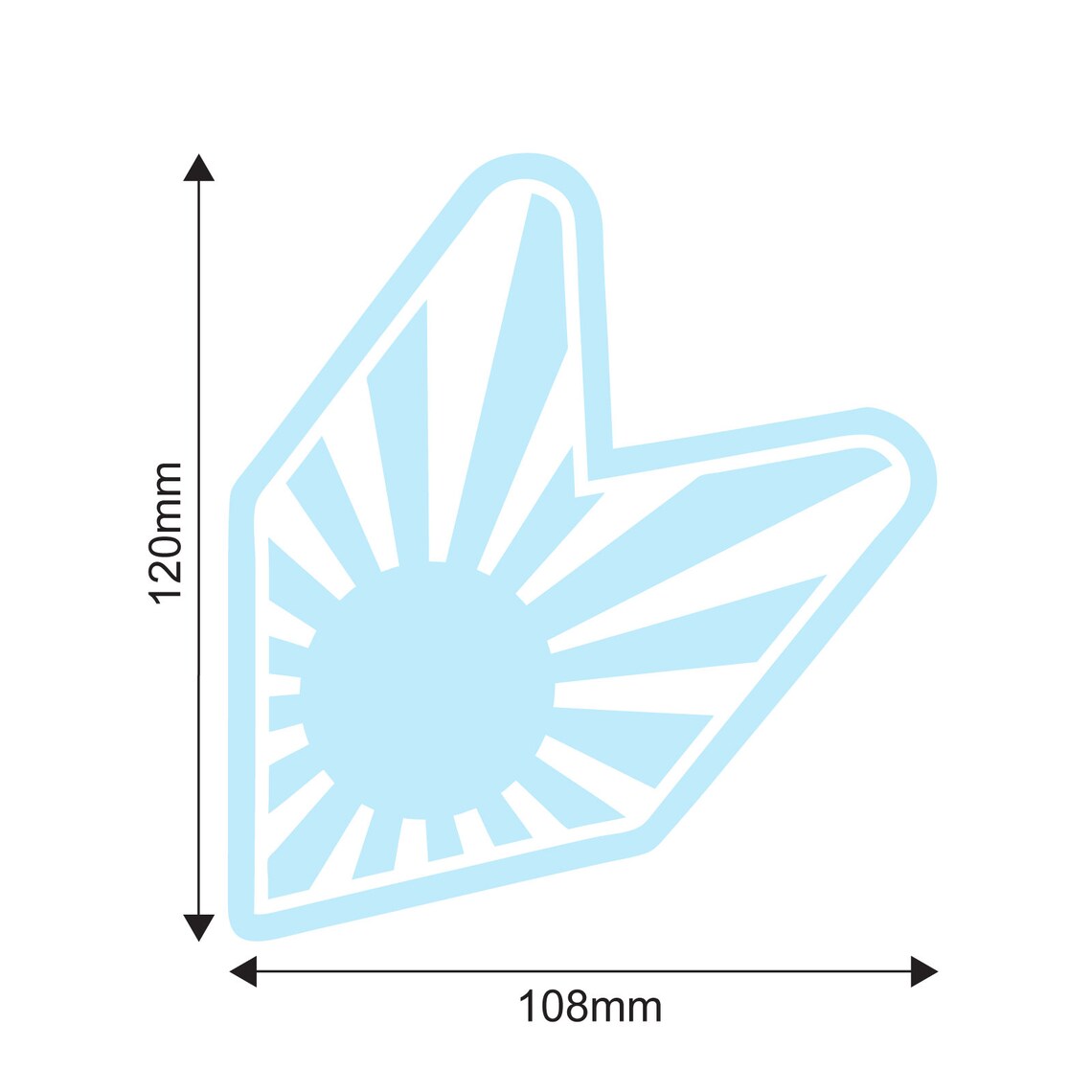 Rising Sun Soshinoya JDM Car Sticker - Japanese Kanji Kanjozoku Touge ...