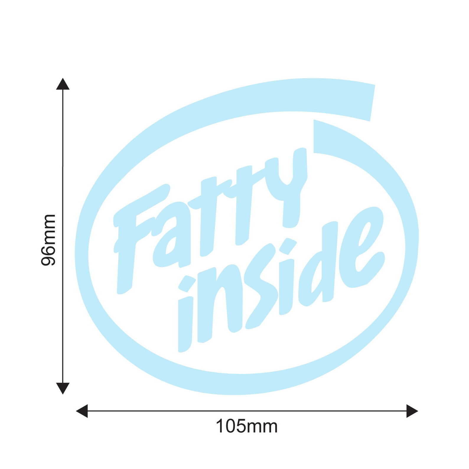Fatty Inside Funny Car Sticker Decal JDM Euro Drift Tuner - Etsy UK