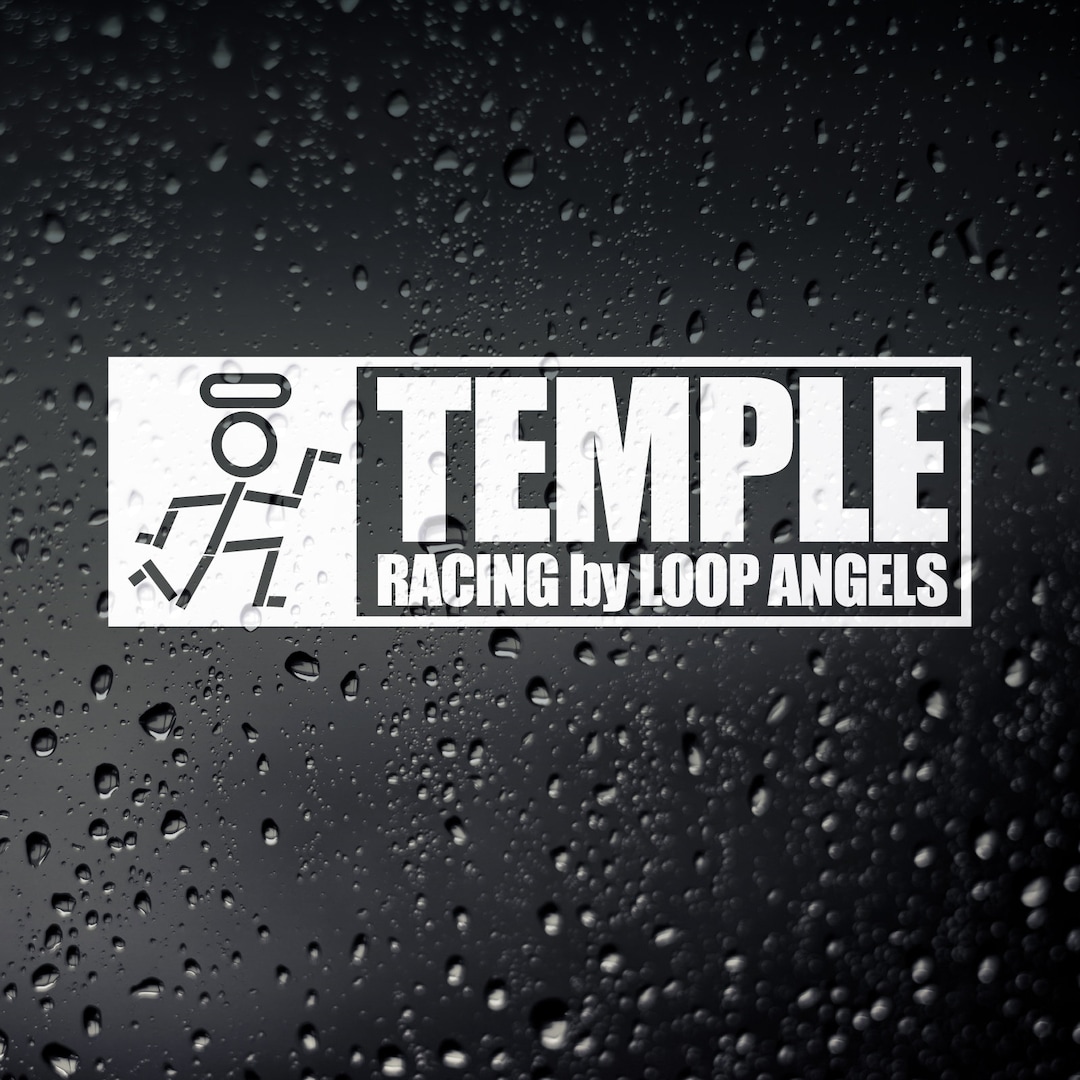 Temple Racing Loop Angels JDM Car Sticker - Japanese Kanji Kanjozoku ...