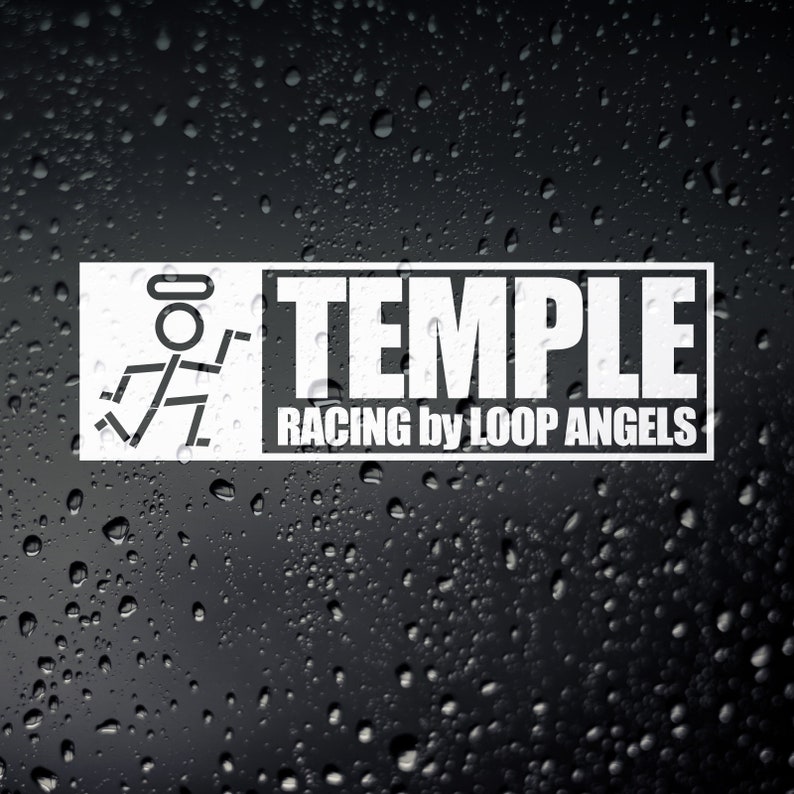 Temple Racing Loop Angels JDM Car Sticker Japanese Kanji | Etsy UK