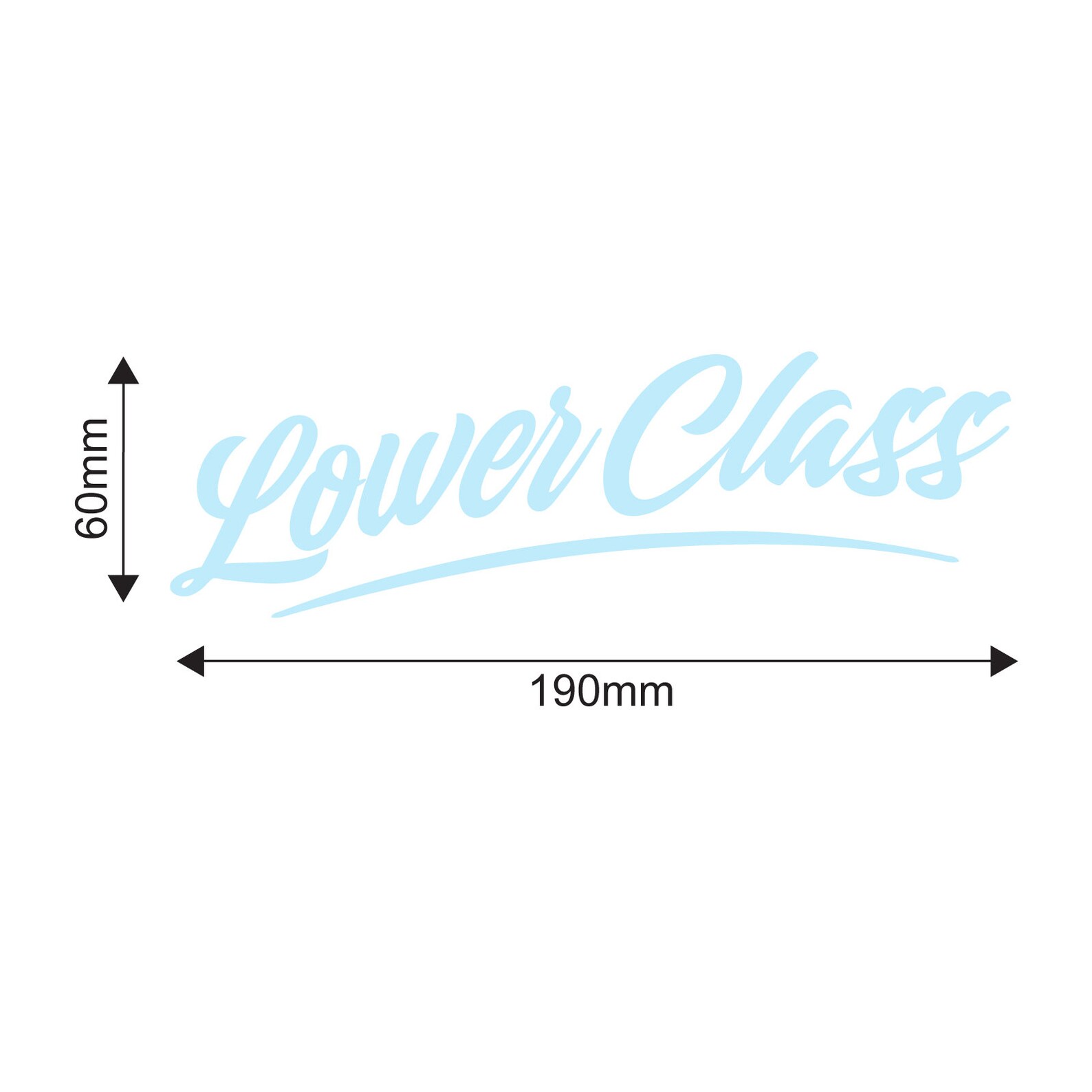 Lower Class Car Sticker Lowered Stanced Static - Etsy