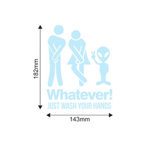 Funny Alien Toilet Door Sign Sticker - Vinyl Decal Restroom Bathroom - Etsy