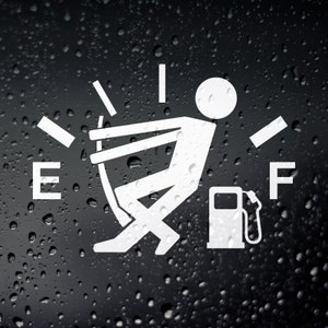 Funny Car Sticker: Fuel Tank Empty Bumper Window Vinyl Decal - Etsy