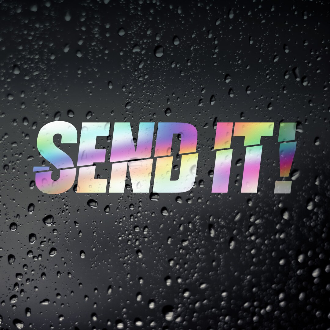 Send It Car JDM Oil Slick Sticker, DUB Drift Track Bike Trackday Bumper ...